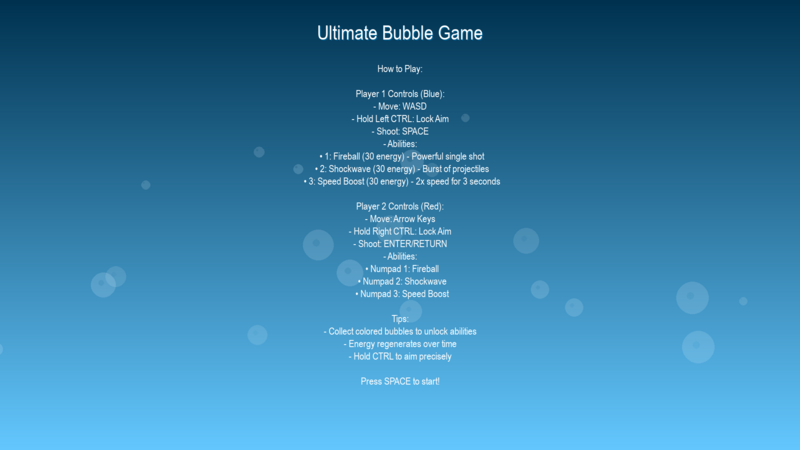 Bubble Survival | Global Game Jam